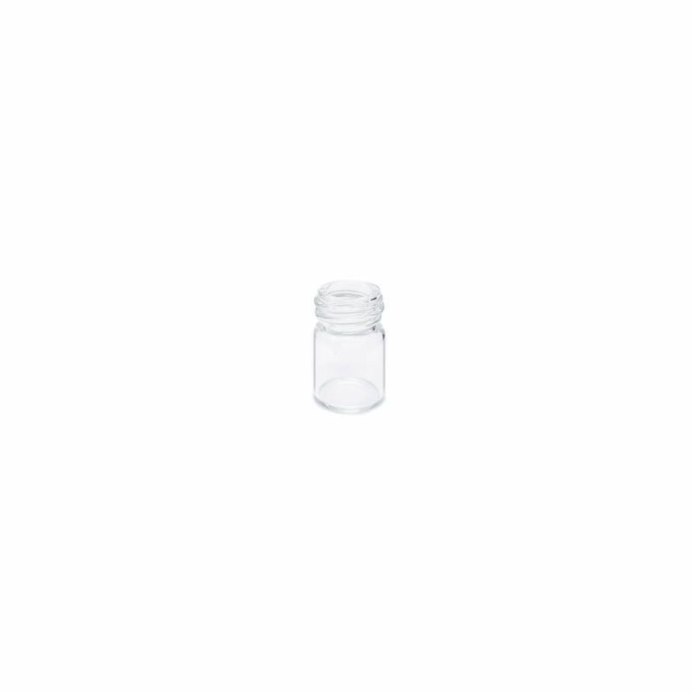 Clear Screw Thread Vial 15x19mm 1/4 Dram | Acme Vial & Glass